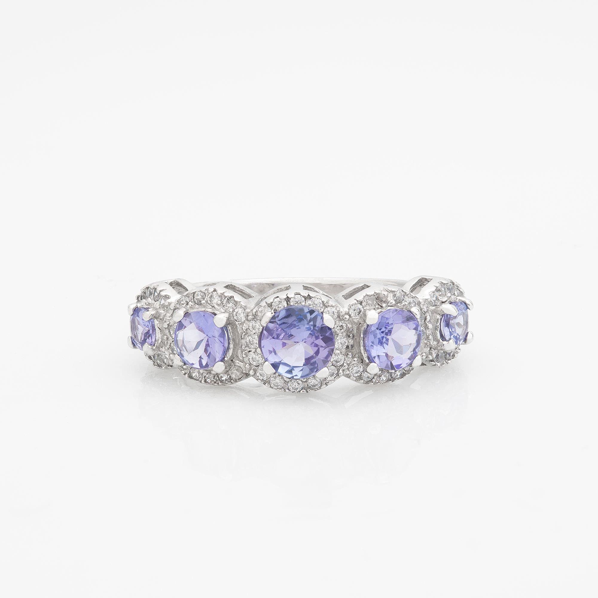 Stauer - Women's Five Stone Tanzanite Ring, Whole Sizes 10