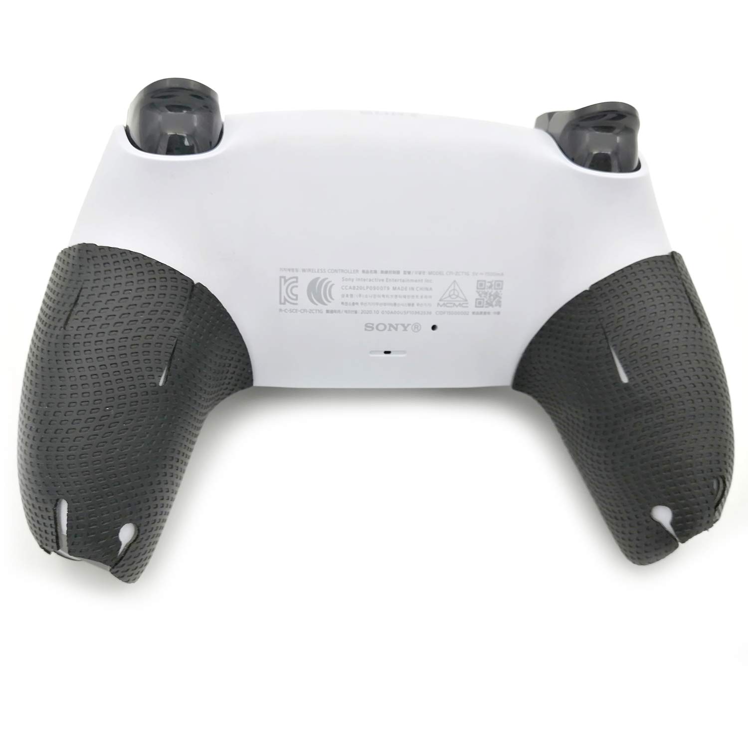 PS5 Console Anti-Skid Stickers Sweat-Absorbent Controller Grip for Playstation 5 Controller, Professional Textured Soft Rubber Pads Handle Grips for DualSense PS5 Controllers (Black)