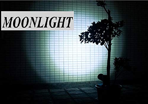MTB Garden Solar Spotlights, 2-in-1 White Adjustable 4 LED Wall/Landscape Solar Lights with Automatic On/Off Sensor, 2 Pack