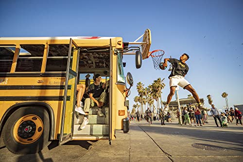 Veniceball x Hoopbus Grippy Indoor/Includes Pump Real Yellow PU Leather (29.5 NBA Basketball Size)