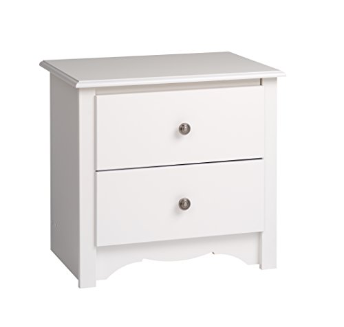 Prepac Monterey 6 Drawer Tall Chest and Sonoma Traditional Nightstand (WDC-2422)