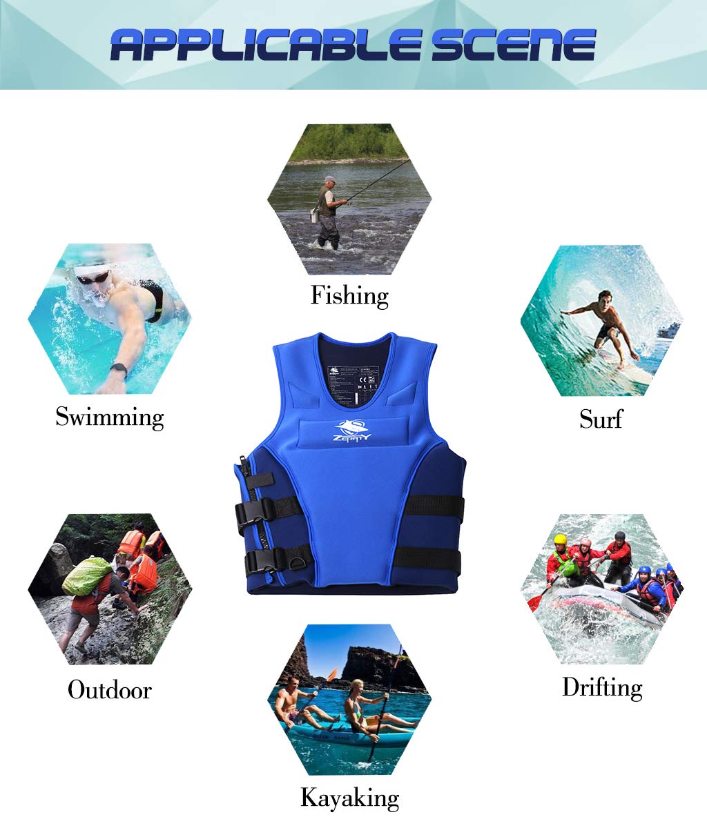 Swim Vest Float Jacket for Adult, Float Suit for Kayaking Fishing Surfing Canoeing Sailing