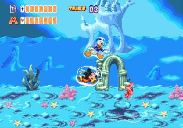 World of Illusion Starring Mickey Mouse and Donald Duck (Sega Genesis / Megadrive) β Reproduction Video Game Cartridge