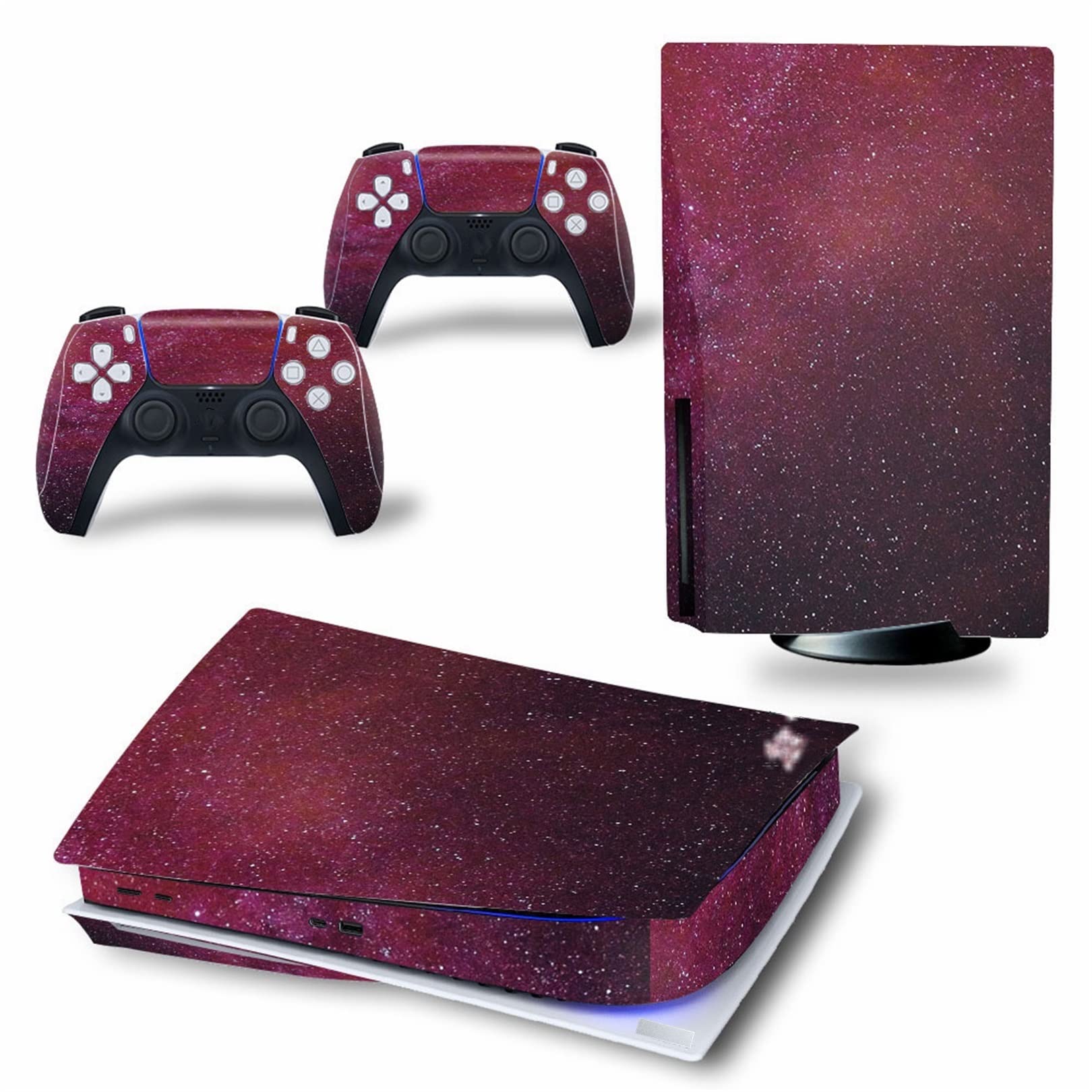 WREXIL LEEWEE for PS5 Skin Disc Edition & Digital Edition Console and Controller Vinyl Cover Skins Wraps Scratch Resistant, Compatible with for PS5 179140 No Foaming (Size : Digital Edition)