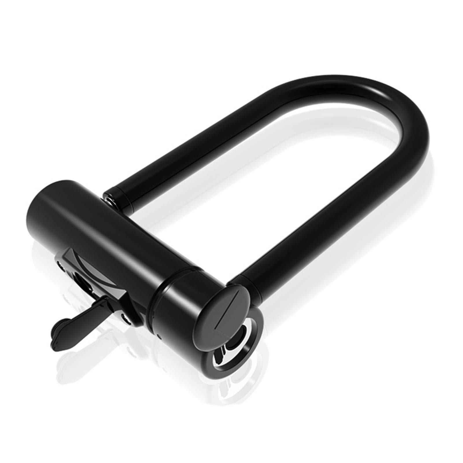 SXCLS Bike U-Lock Heavy-Duty U-Shaped Electronic Fingerprint Lock Padlock USB Rechargeable Charging Key for Scooter Bicycle Glass Door U-Lock (Color : Black)