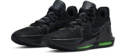 Nike Lebron Witness VI Mens Basketball Trainers Cz4052 Sneakers Shoes, Black/Black-Anthracite-Volt, 12 M US