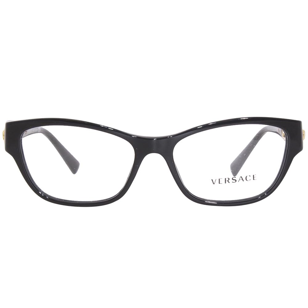 Versace VE 3288 GB1 Rectangle Plastic Black Eyeglasses with Demo Lens