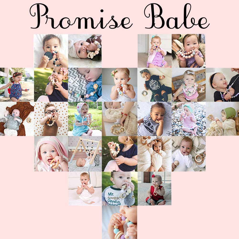 Promise Babe 104PC 12MM Letter Beads for DIY Necklace Bracelet Making Silicone Beads Baby Nursing Jewelry Accessory
