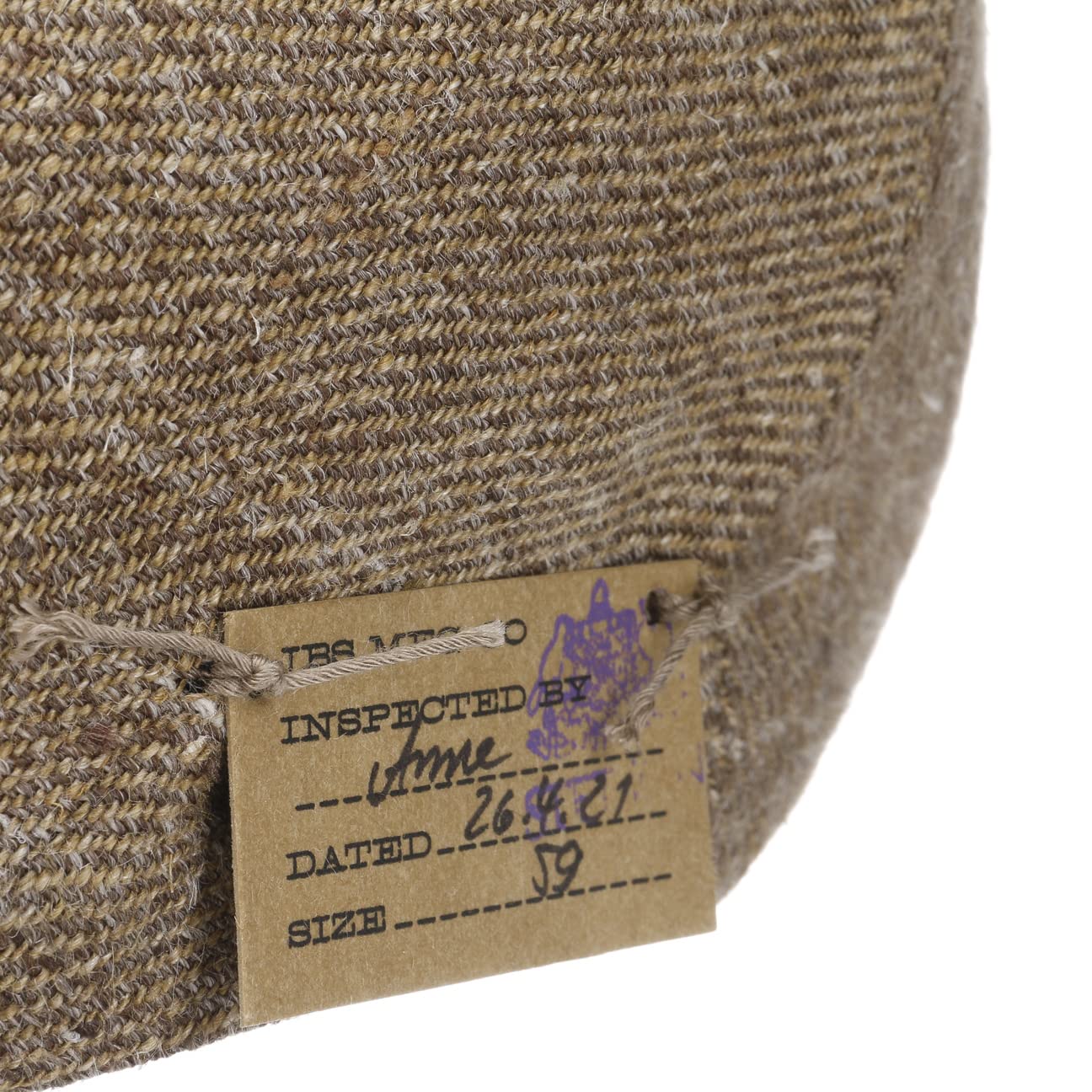 Stetson Kent Merrick Linen Flat Cap Men Brown-Mottled 7 1/2