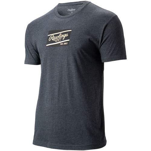 Rawlings Color Sync Patch Branded T-Shirt, Charcoal Grey, XX-Large