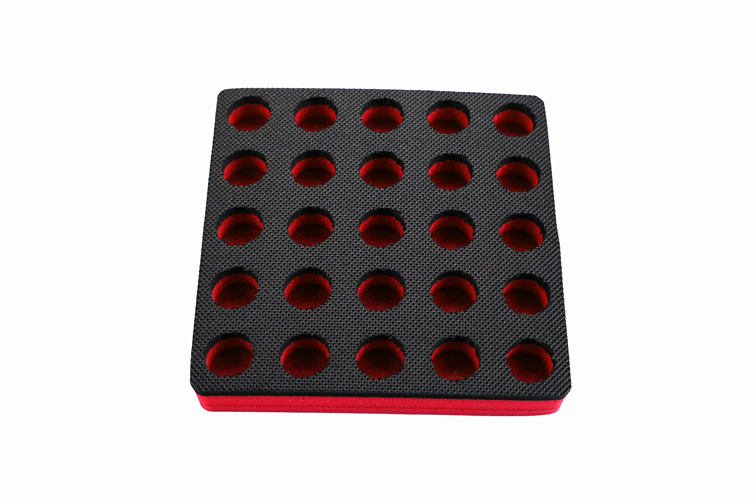Polar Whale 10 Vial Racks Durable Red and Black Foam Storage Holder Organizer Stand Transport Holds 25 Vials Fits up to 24mm Diameter