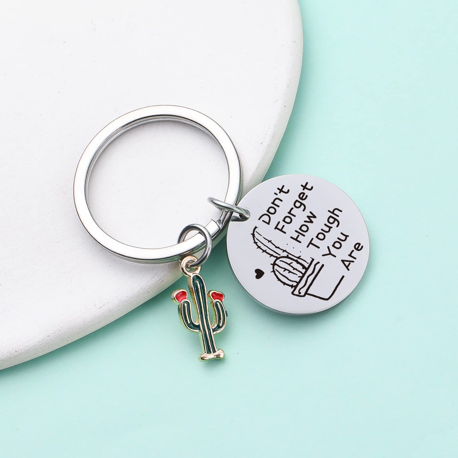 ZNOSVEI Cactus Keychain Encouragement Keychain For Women Cactus Decor Keychain, Cactus Keychain, Standard