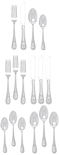 Towle Palm Breeze 16-Piece Flatware Set, Stainless Steel