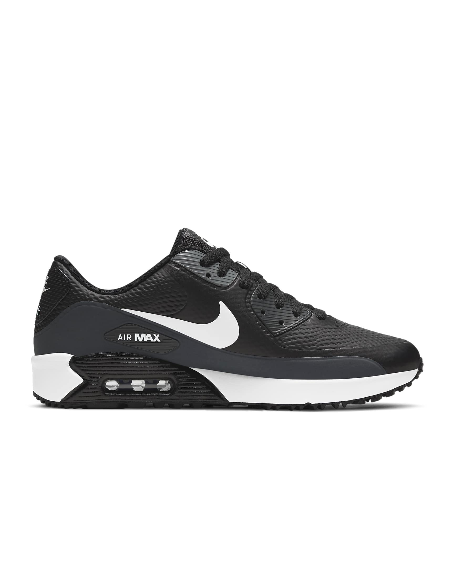 Nike Men's Air Max 90 G Spikeless Golf Shoes, Black/White/Anthracite/Cool/Gray, 10.5