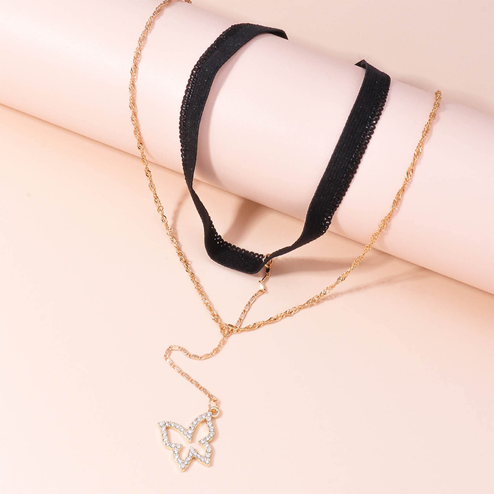 Vichay Party Leg Jewelry Women Body Chain Layered Thigh Chain Boho Body Accessories (B-Gold Butterfly)