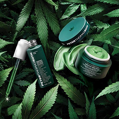 Peter Thomas Roth | Green Releaf Calming Face Oil | Facial Elixir with Hemp-Derived Cannabis Sativa Seed Oil, Helps Relieve the Look of Inflammation