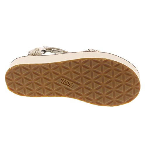 Teva Women's Midform Universal Geometric Sandal, White Swan, 7