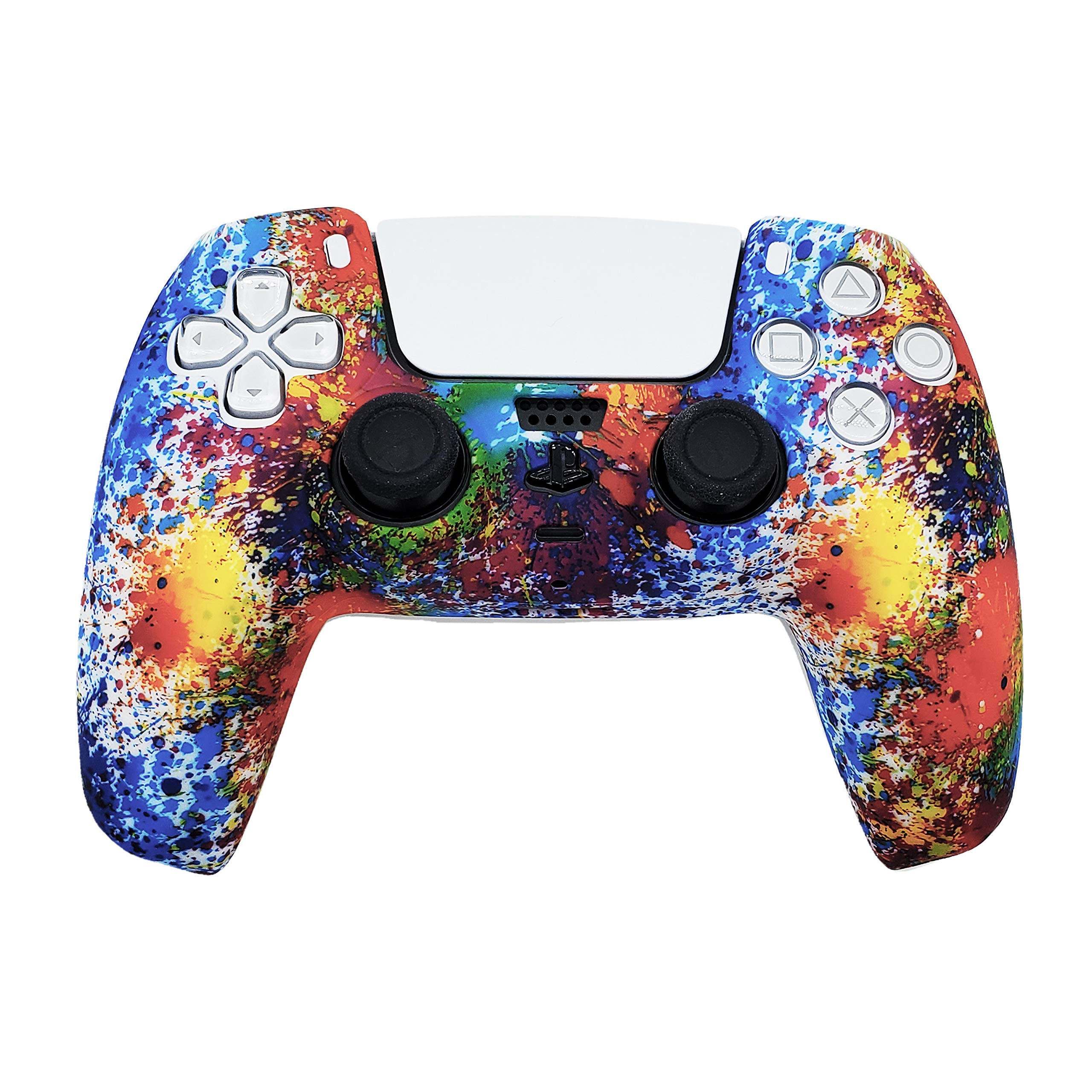 PS5 Silicone Gel Grip Controller Cover Skin Protector (ps5 Rainbow) Compatible for Sony Playstation 5, Compatible for Playstation 5 Accessories, Wireless Controller Protector Covers, PS5 Skin
