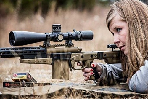 Nightforce Optics 5-25x56 ATACR Series Riflescope, Matte Black with First Focal Plane H59 Reticle, 34mm Tube Diameter, .1 Mil-Radian, Side Parallax Adjust