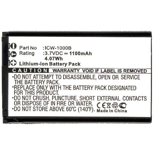 Synergy Digital Cordless Phone Battery, Compatible with UniData ICW-1000G Cordless Phone, (Li-ion, 3.7V, 1100mAh) Ultra High Capacity, Replacement for Incom 0 Battery
