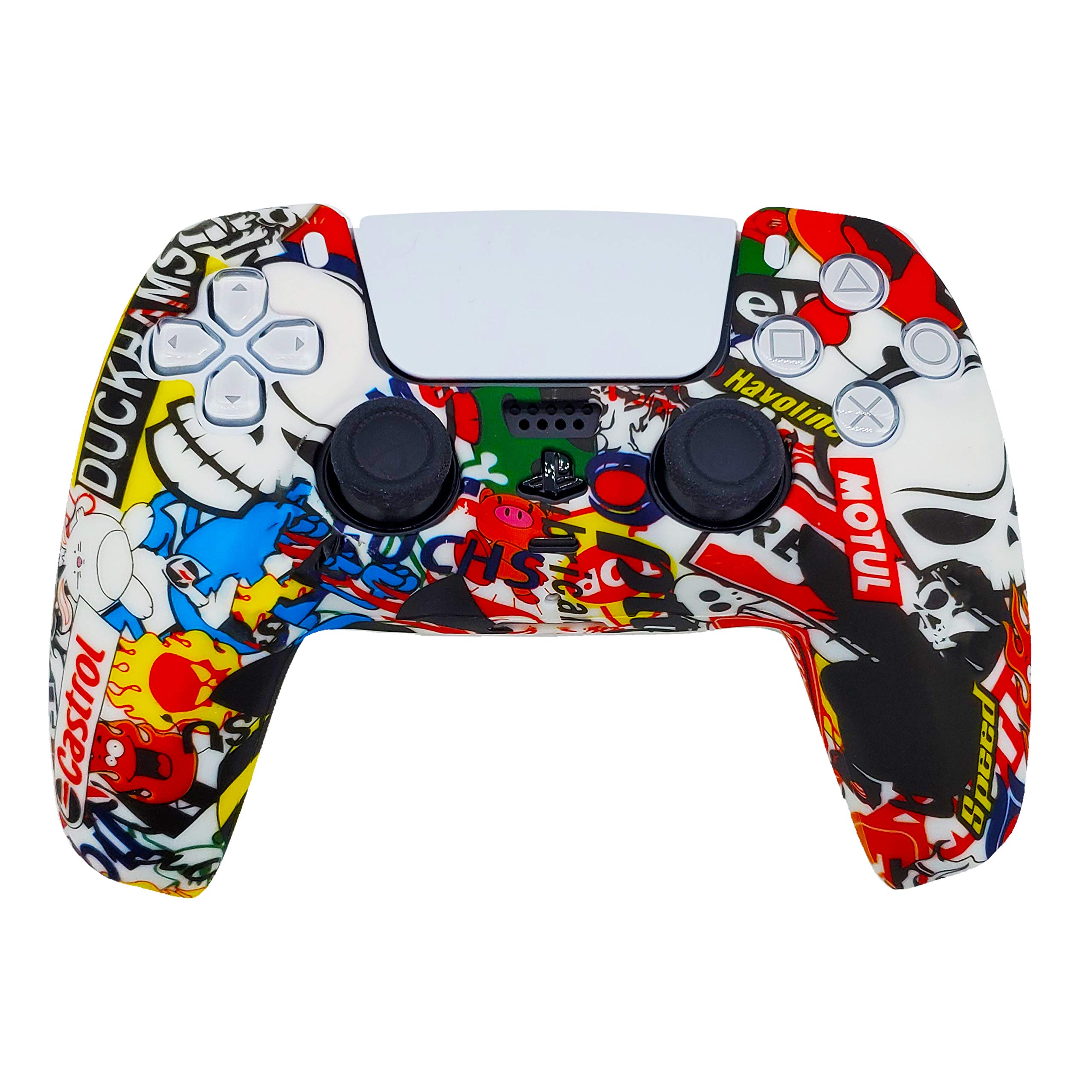 PS5 Silicone Gel Grip Controller Cover Skin Protector (ps5 Brand) Compatible for Sony Playstation 5, Compatible for Playstation 5 Accessories, Wireless Controller Protector Covers, PS5 Skin