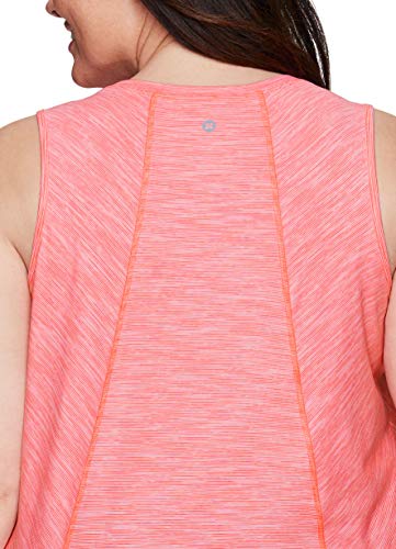 RBX Active Women's Plus Size Athletic Quick Dry Space Dye Relaxed Sleeveless Crewneck Workout Yoga Tank Top