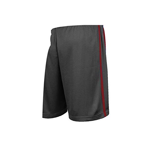 Profile Varsity Men's Big & Tall Athletic Shorts, Card Red/Charcoal, 3X
