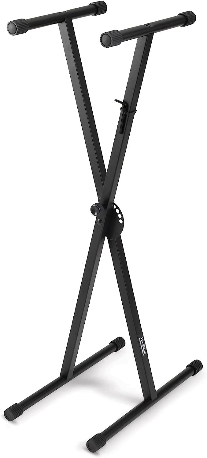 OnStage KS7190 Classic Single-X Keyboard Stand , Black