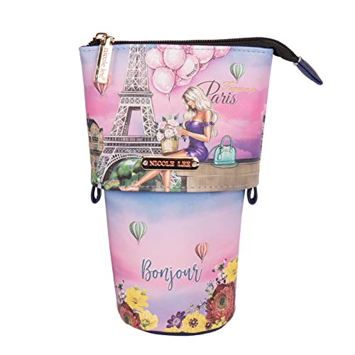 Nicole Lee Layered Makeup Cosmetic Brush Holder - Romance in Paris
