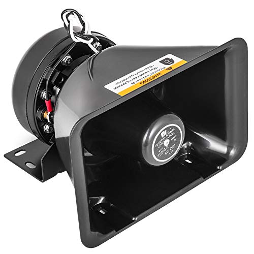 VEVOR 200W Car Warning Alarm Vehicle 7 Sound Loud Warning Alarm Kit MIC System Emergency Fire Siren PA Speaker