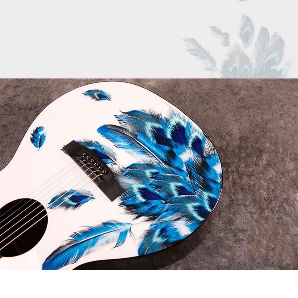 YYFANG Folk Guitar, Excellent Resonance Characteristics, Wide Dynamic Range, Smooth and Bright Sound Quality, Excellent Stability, Precise and Stable Tuning (Color : Natural, Size : 40 inches)