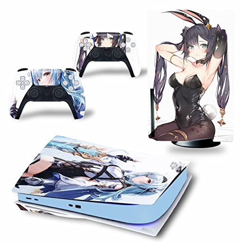 WREXIL LEEWEE for PS5 Skin Disc Edition & Digital Edition Console and Controller Vinyl Cover Skins Wraps Scratch Resistant, Compatible with for PS5 349999 No Foaming (Size : Disc Version)