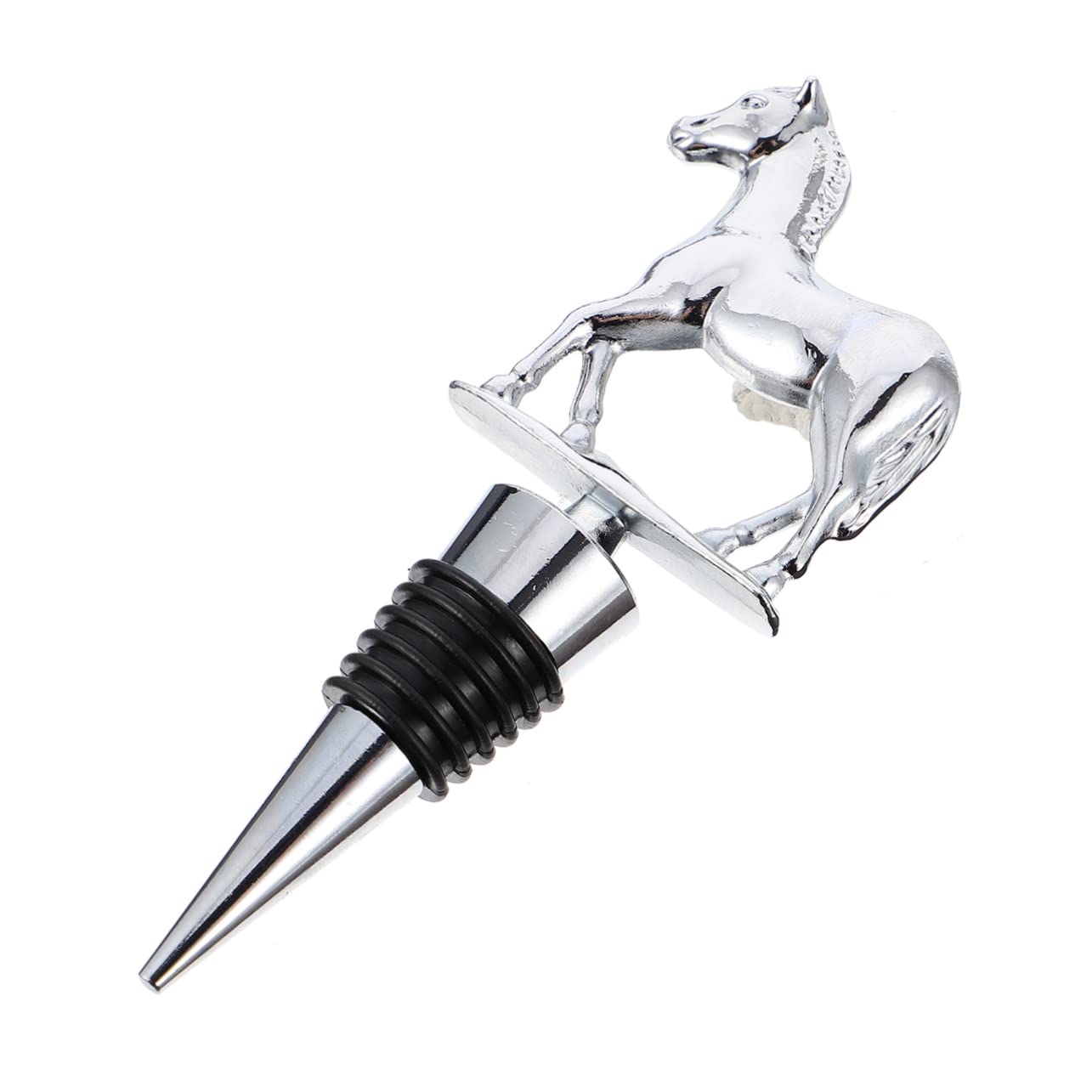 UPKOCH 3 Pcs Cork Champagne Preserver Wine Bottle Plug Wine Bottle Cap Horse Metal Plug Bottle Plug Bottle Metal Stopper Silver Preserver Cork Alloy Wine Preserver Pump Wine Bottle Plug