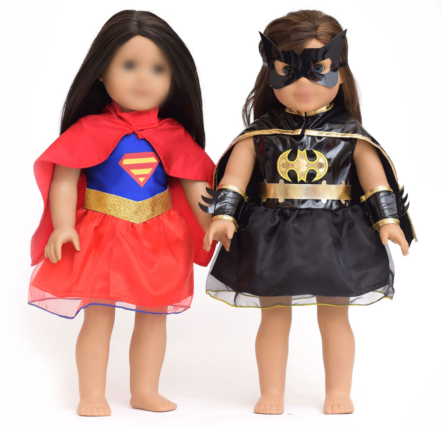 sweet dolly 18 Inches Doll Clothes Super Hero Costumes Outfits for 18 inch Dolls