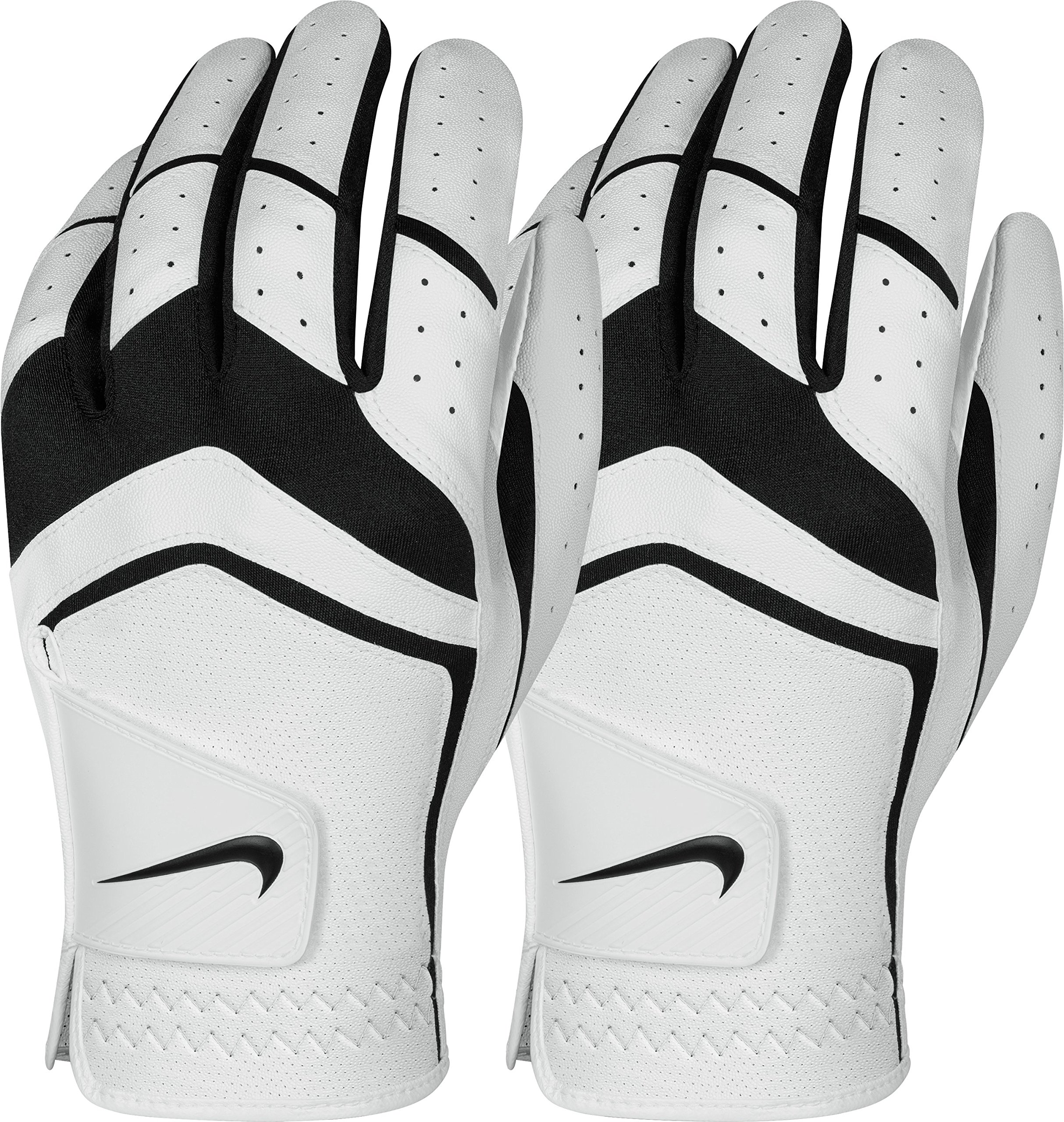 Nike Men's Dura Feel Golf Glove (2-Pack) (White), Small, Left Hand