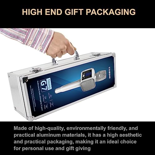 TOSING G7 Professional Karaoke Machine for Adults/Kids with Microphone Wireless,Portable Bluetooth PA System Speaker,Singing Microphone for Outdoor,Party,Home,Car,Church