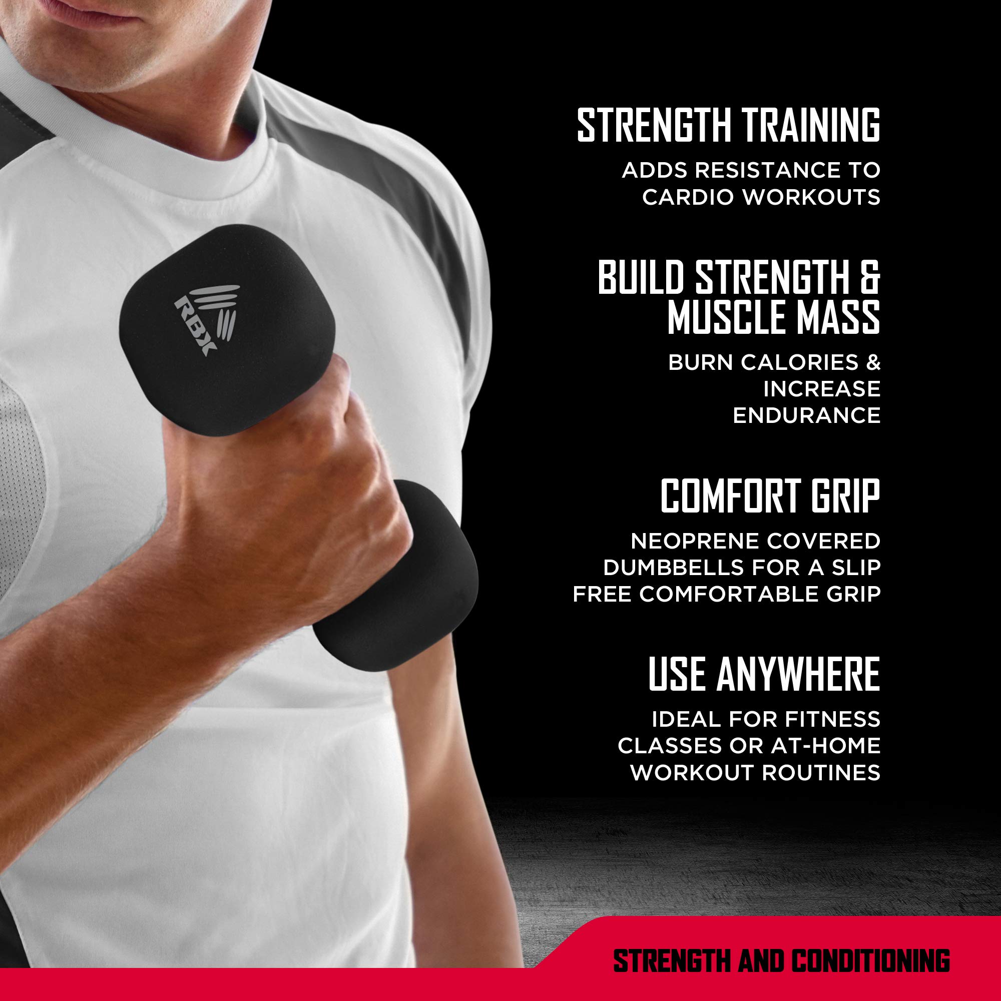 RBX | Sculpt and Tone Hand Weights β 5lb/10lb Pair