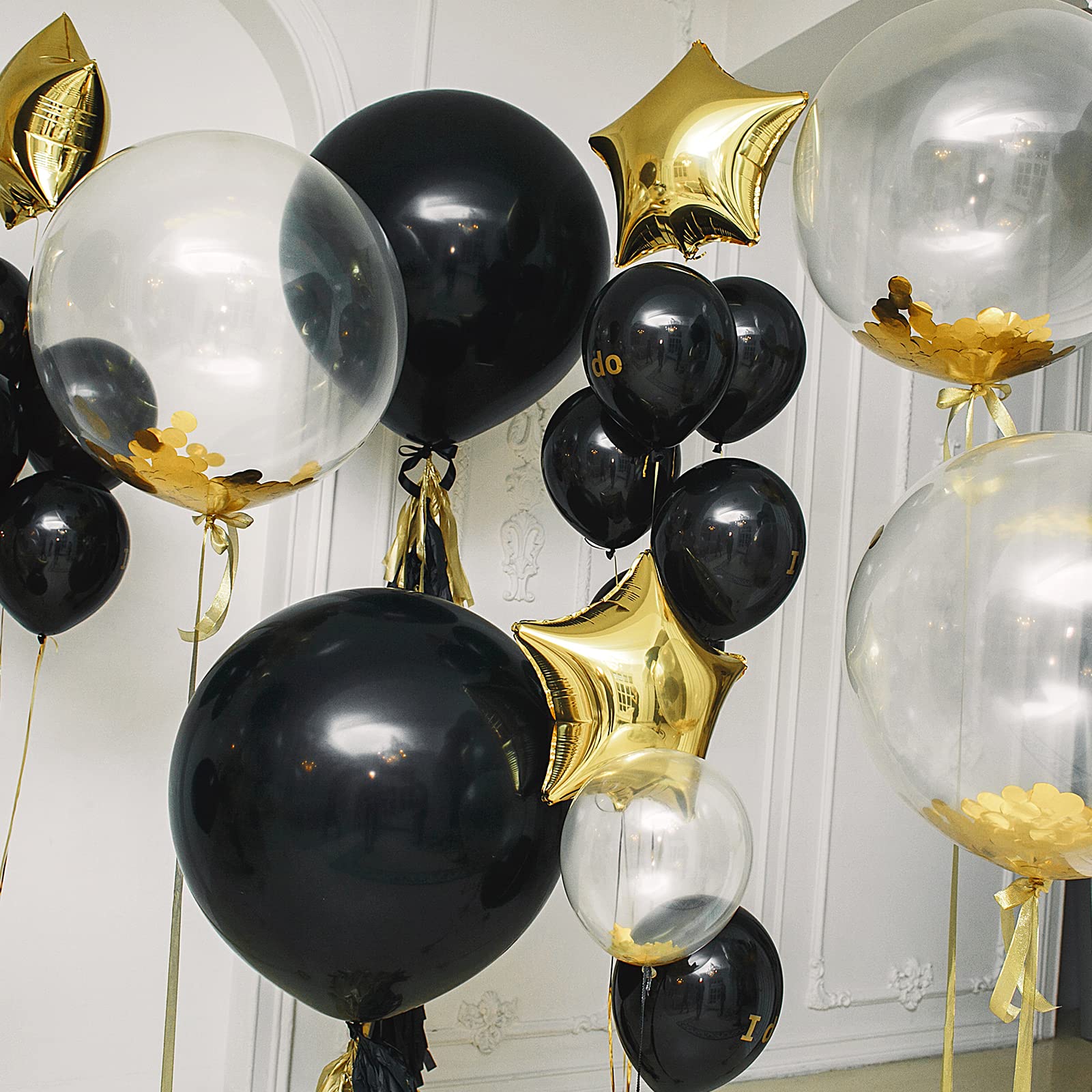 RUBFAC Bobo Balloons 25pcs, 20 Inches Bubble Balloons Clear Bobo Balloons, Large Transparent Balloon for Stuffing Wedding Birthday Party Decorations