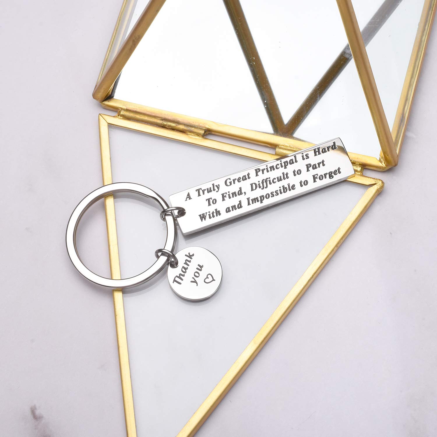 Principal Keychain Retirement Gift for Principal Teacher Thank You Gift Assistant Principal Jewelry (great principal-KR)
