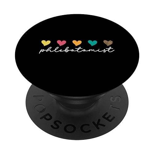 Phlebotomist Hearts Phlebotomy Phlebotomist PopSockets Standard PopGrip