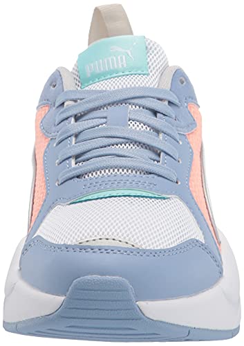 PUMA unisex child X-ray Sneaker, Forever Blue-puma White-apricot Blush-island Paradise, 4 Big Kid US