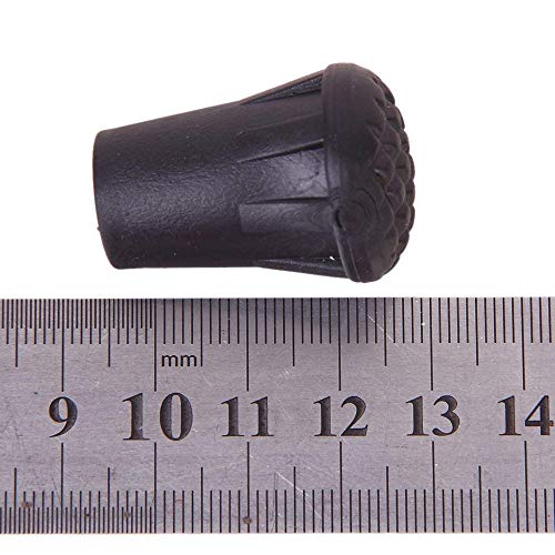 pulabo 1PCS Trekking Pole Cover Head Protector Replacement Walking Pole Tip Walking Stick Cap for Hiking Stick Walking Trekking Pole Adorable Quality & Practical Affordable, Black, Medium