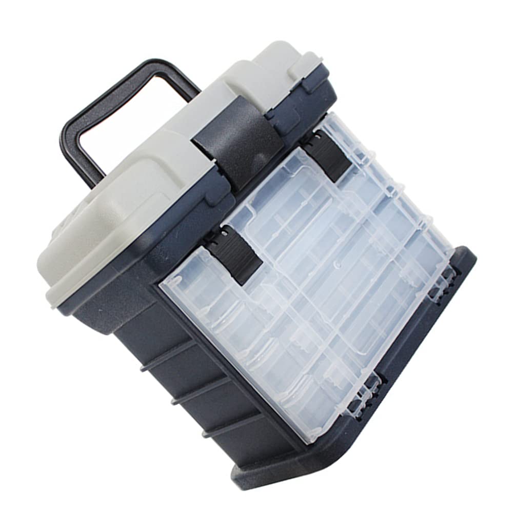 Wakauto 1pc Box fishing box fishing tool storage suitcase for kids fishing lure case plastic toolbox suitcases for kids Four-Layer Tool Case Sewing kit handheld child abs compound