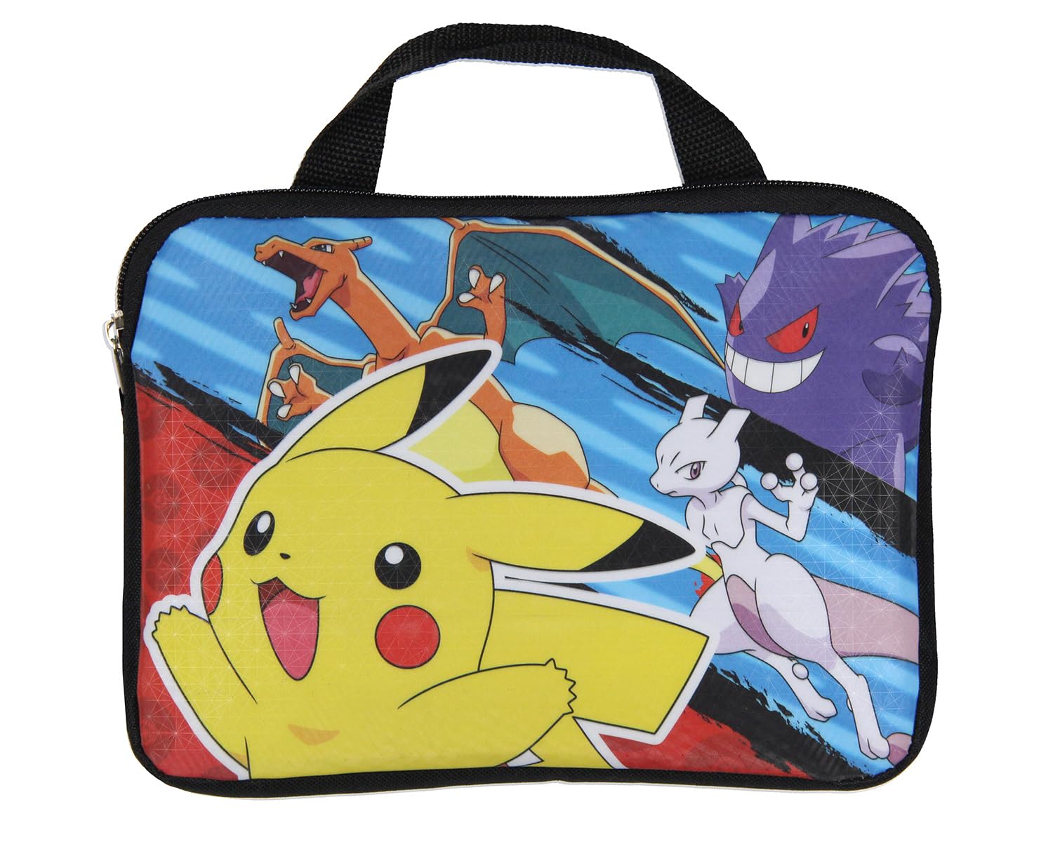 Pokemon 5 PC Backpack Set With Padded Card Carrier, Pencil Case, Insulated Snack Bag, and Pokeball Stress Toy