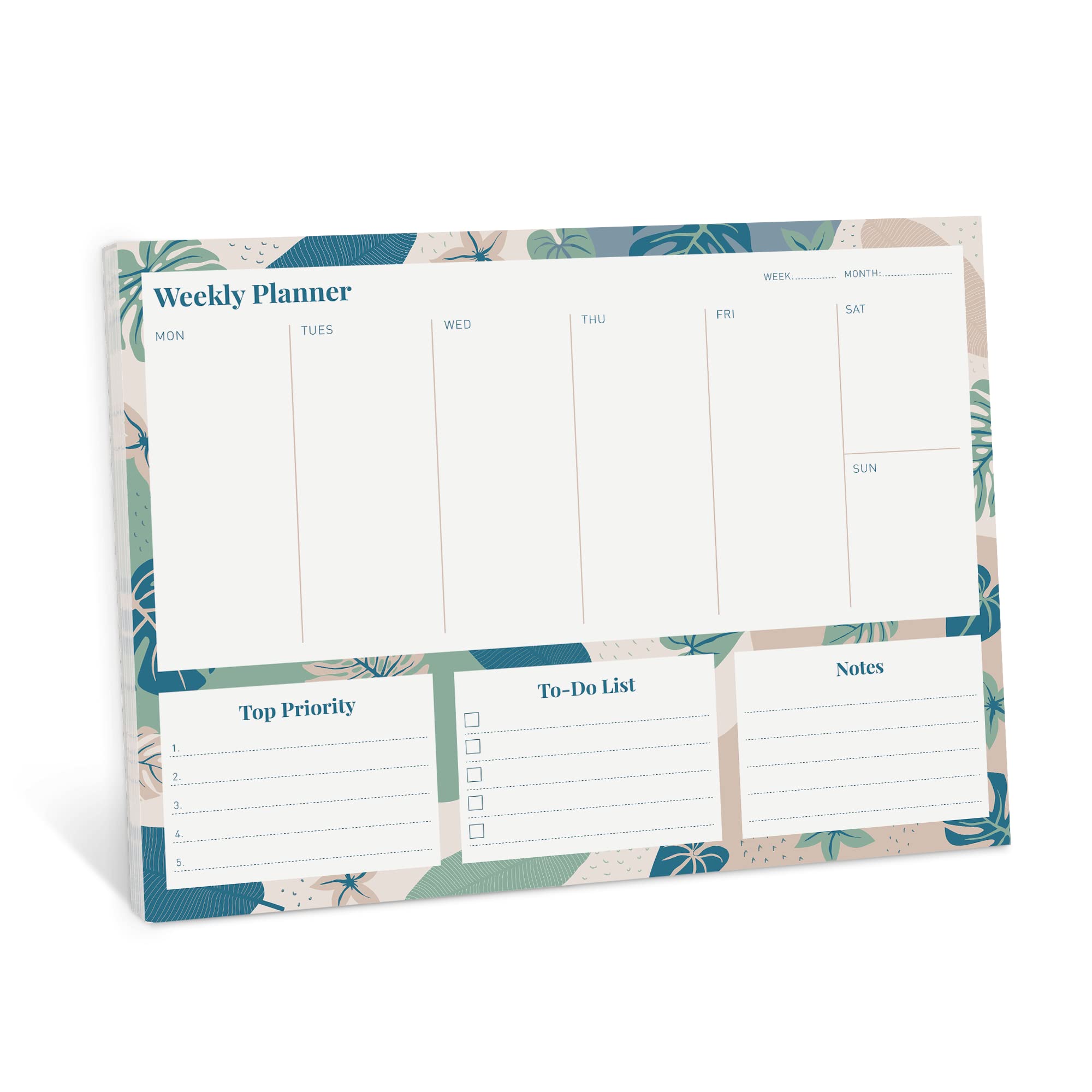 Rileys Weekly Planner Pad, Weekly Calendar Pad Tear Off, Desk Planner, Weekly To Do List Notepad, Weekly Planner Notepad, Desk Calendar, Undated Weekly Organizer, Daily To Do List Planner 11” x 8.5”