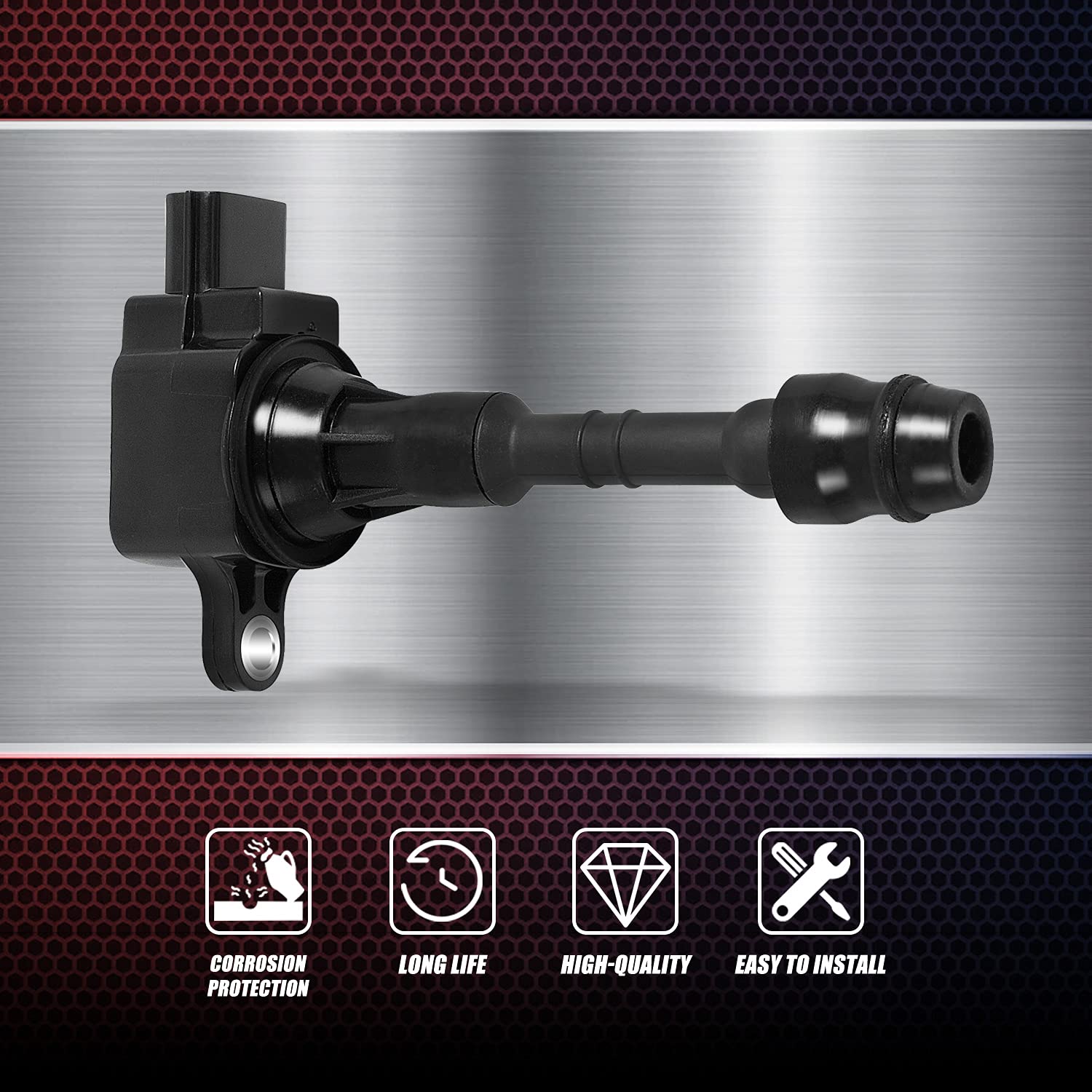 RANSOTO Ignition Coil Packs Compatible with Nissan 2005-2007 Armada 2004 Pathfinder 2004-2007 Titan 2004-2007 Infiniti Qx56 Replace 22448-7S015 C1483 5C1482 UF510