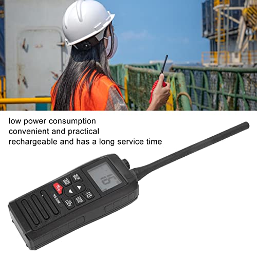 Walkie Talkies Portable Rechargeable AC100-240V Floating Marine Radio for Ship (US Plug)