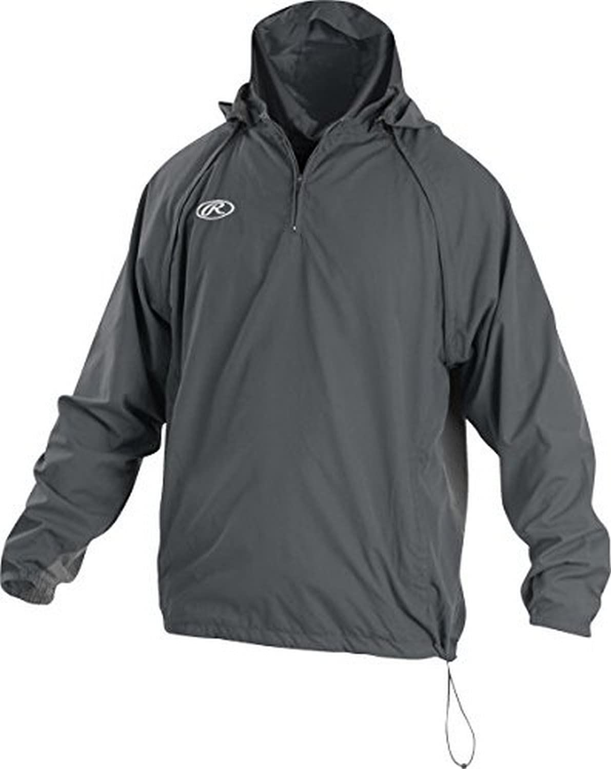 Rawlings Boy's Sporting Goods Boys Youth Jacket W Removable Sleeves & Hood, Graphite, Medium