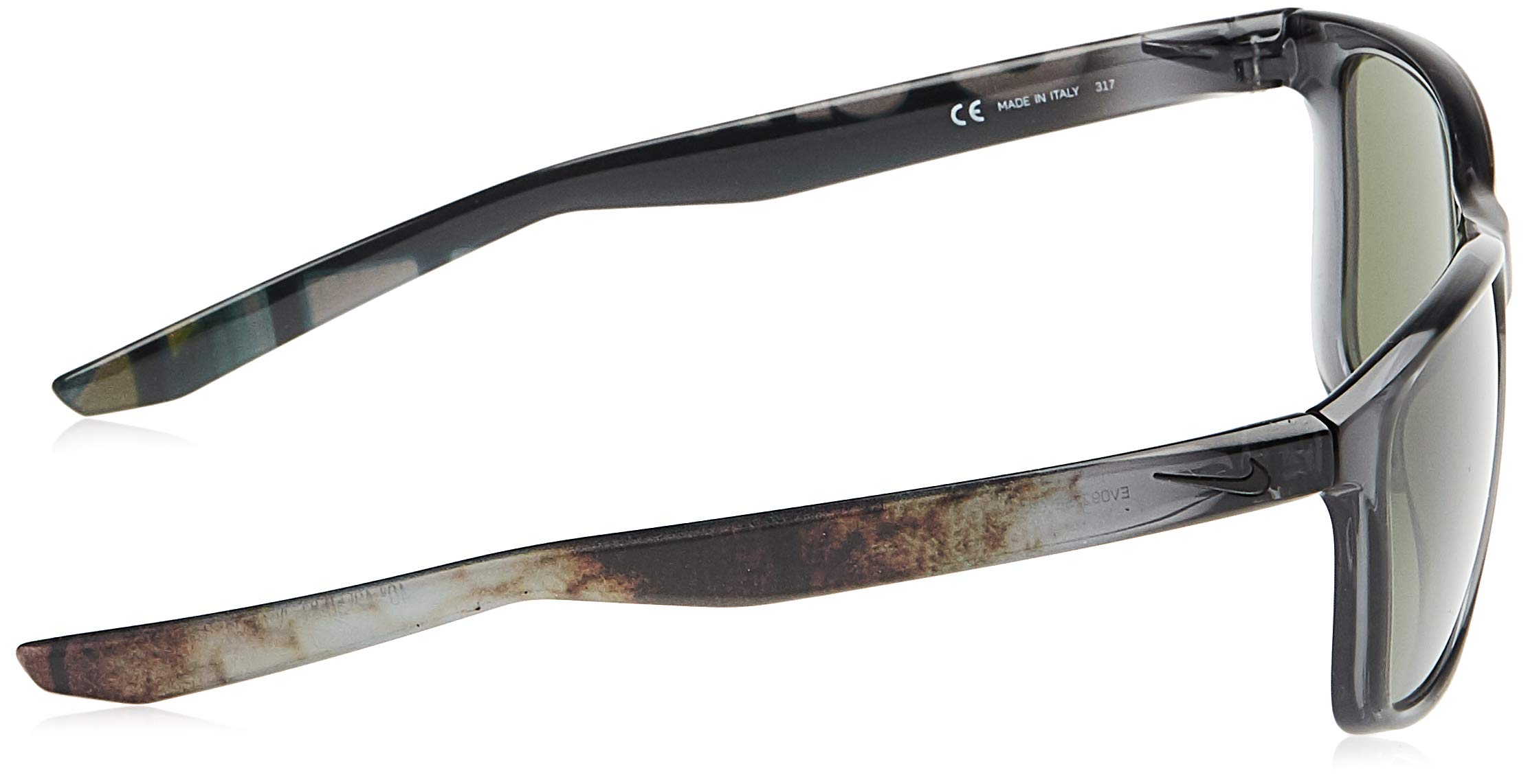 Nike Unrest Se Rectangular Sunglasses for male, Crystal Anthracite/NYC, 57 mm