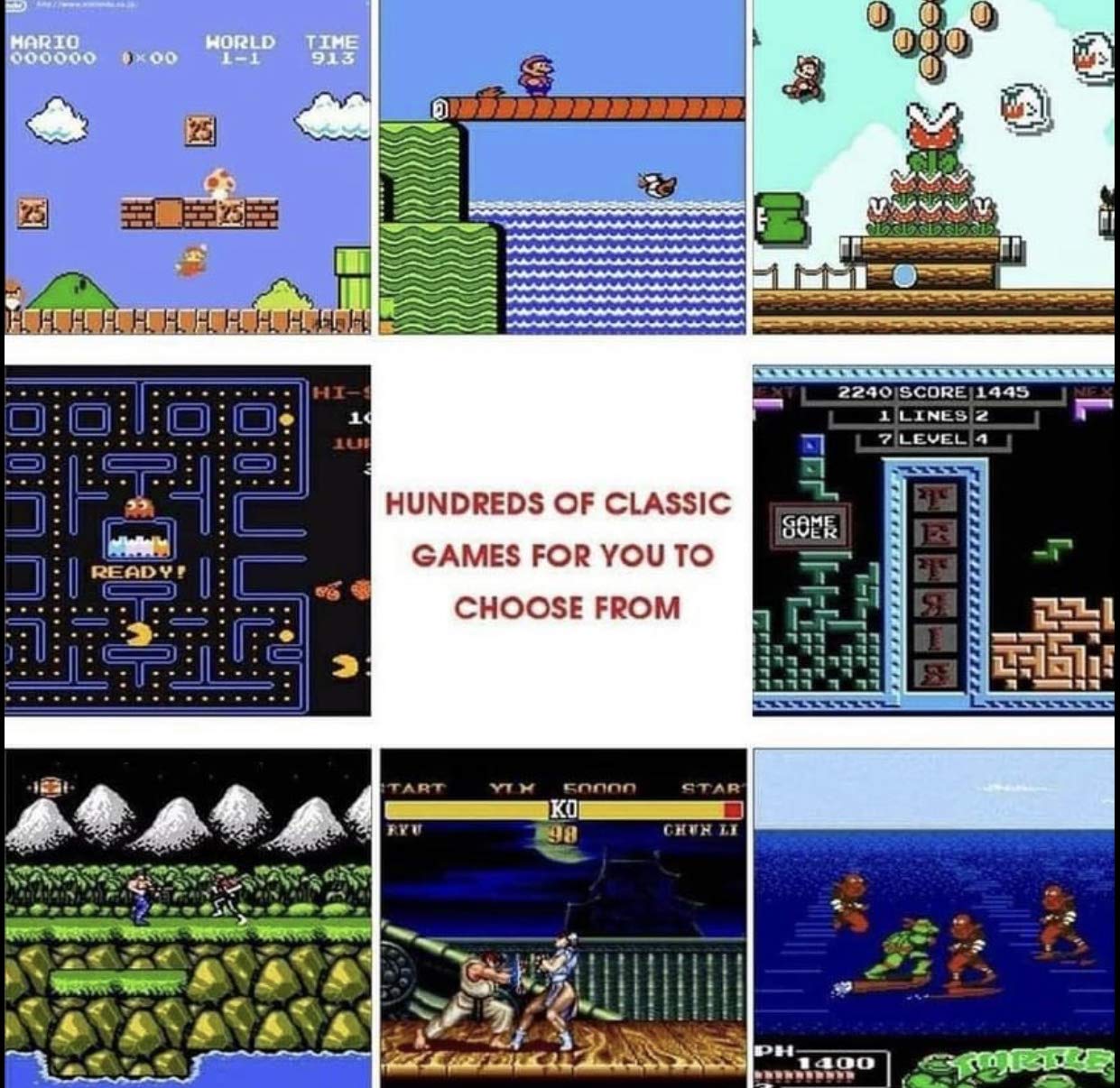 SUPER MINI NINTENDO GAME CLASSIC ANNIVERSARY EDITION, INCLUDED 400 CLASSIC GAME, SUPERMARIO, MORTAL KOMBAT, TANK, CIRCO, CONSOLA DE JUEGOS CON 400 JUEGOS
